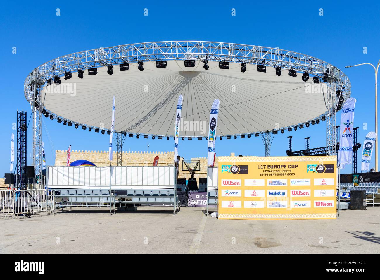 Heraklion, Crete, Greece, 23 September 2023. FIBA U17 Basketball Europe ...