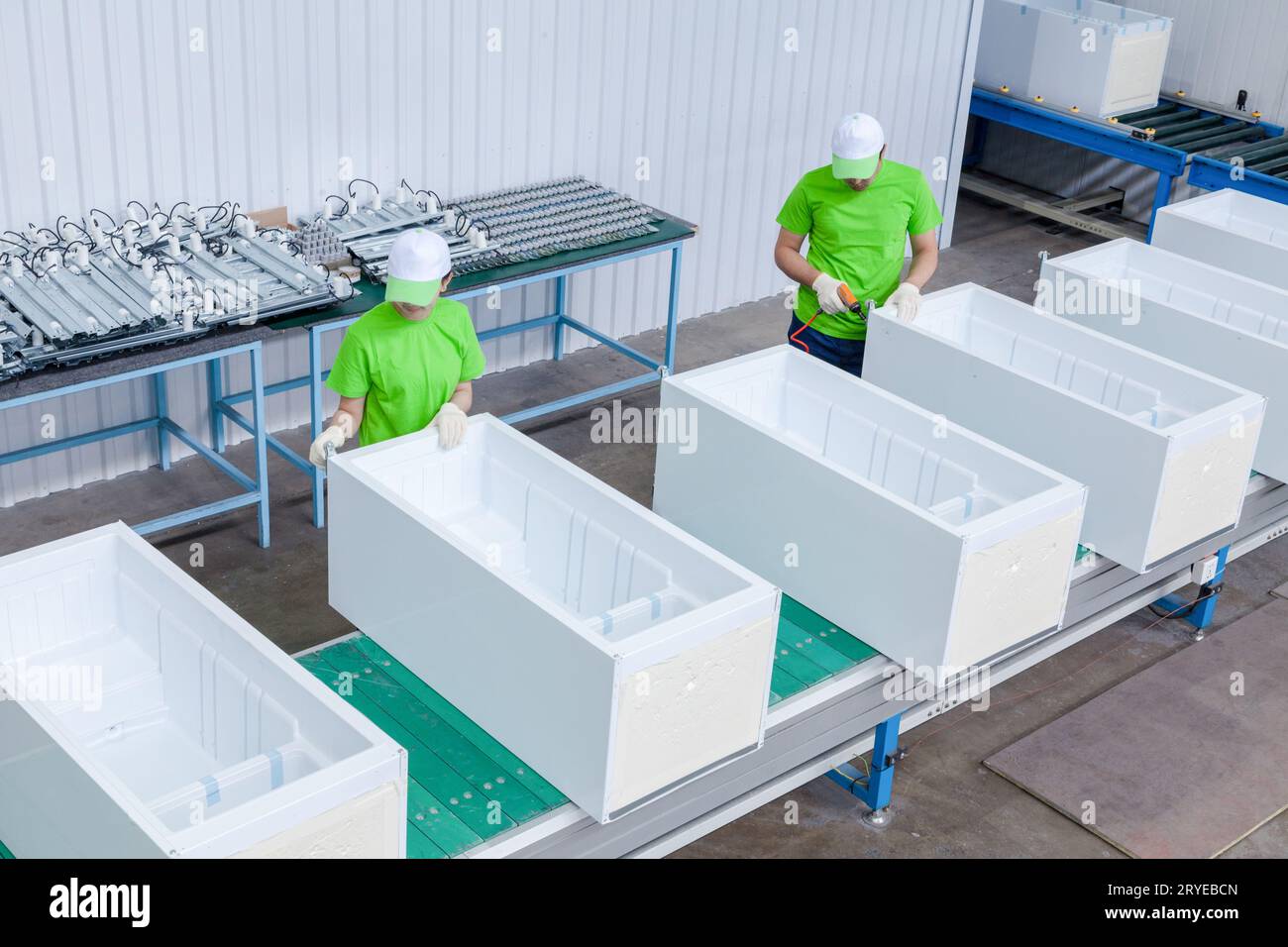 Plant for the production of refrigerators Stock Photo - Alamy