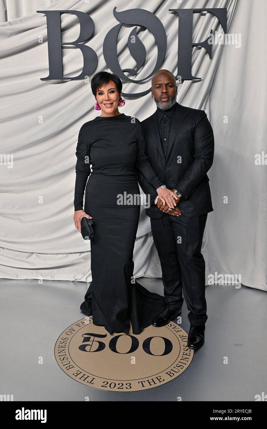 Paris, France. 30th Sep, 2023. Kris Jenner, Corey Gamble attending the ...