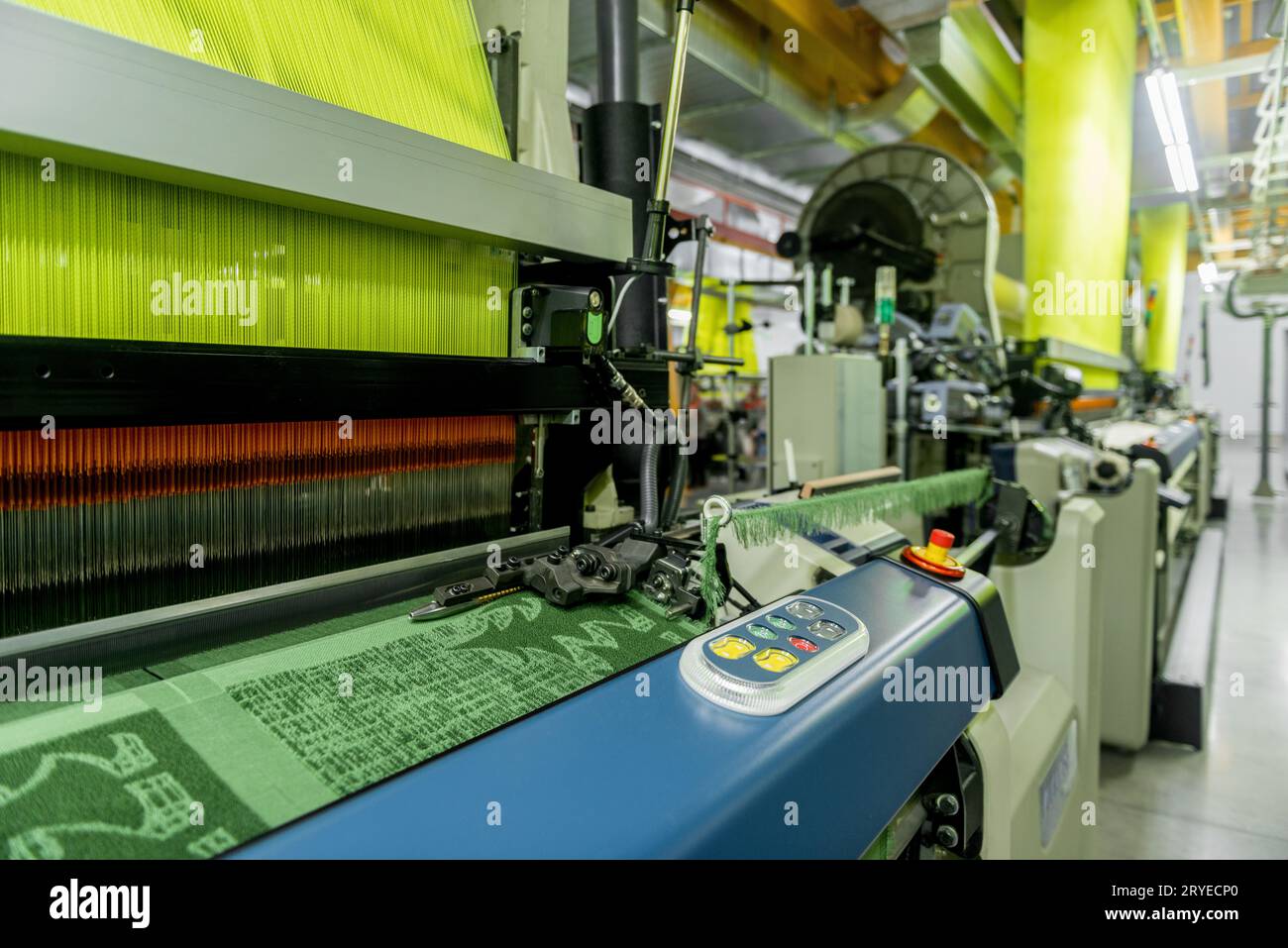 Modern weaving machine loom hi-res stock photography and images - Alamy