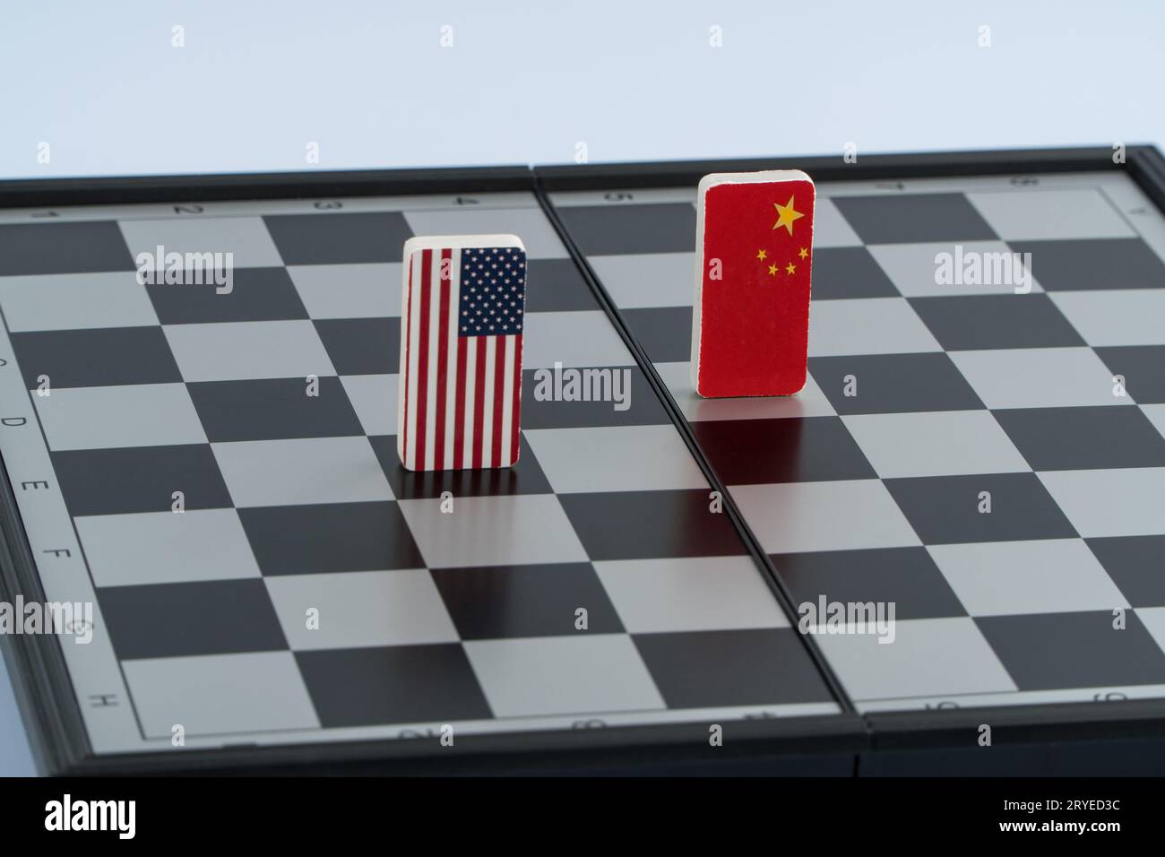 Chessboard with flags of countries Stock Photo - Alamy