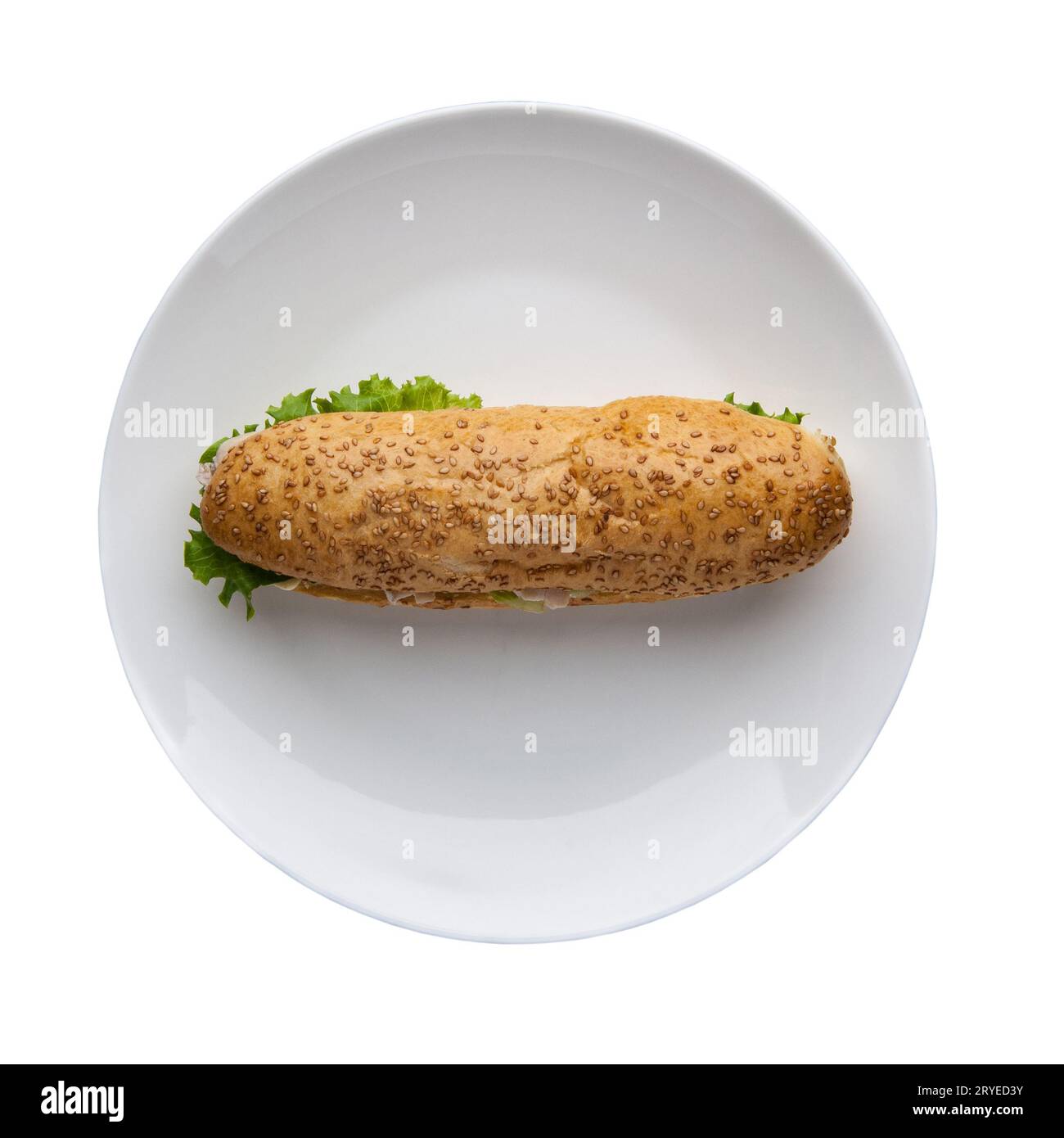 Top view delicious plate Cut Out Stock Images & Pictures - Alamy