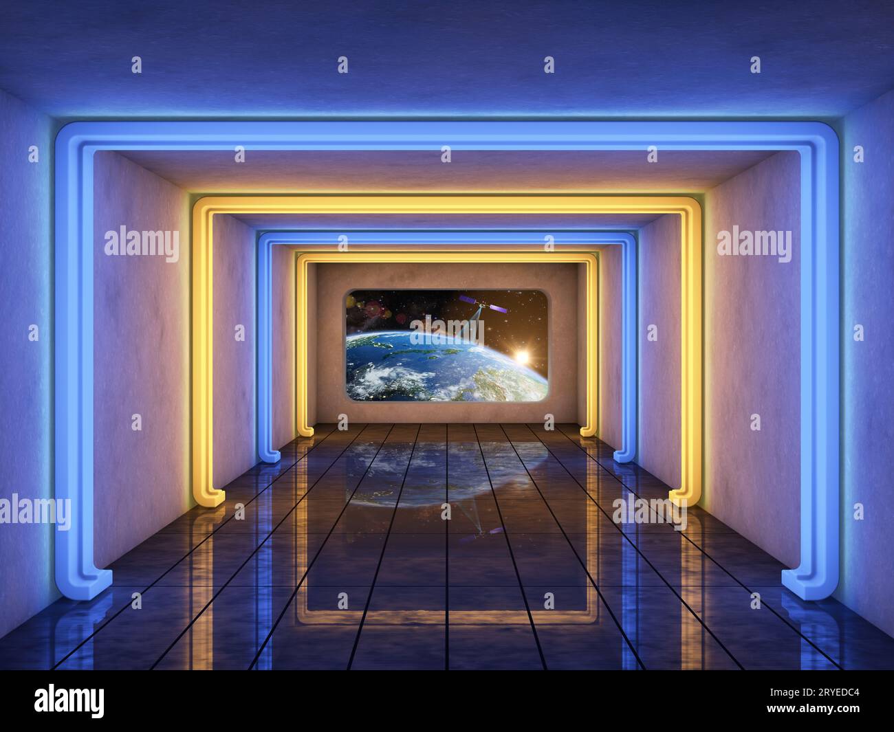 Futuristic space station hi-res stock photography and images - Alamy