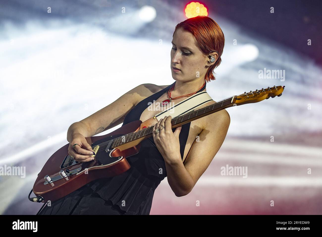 BRAMHAM PARK, LEEDS, ENGLAND: Various artists perform on stage on day 2 ...