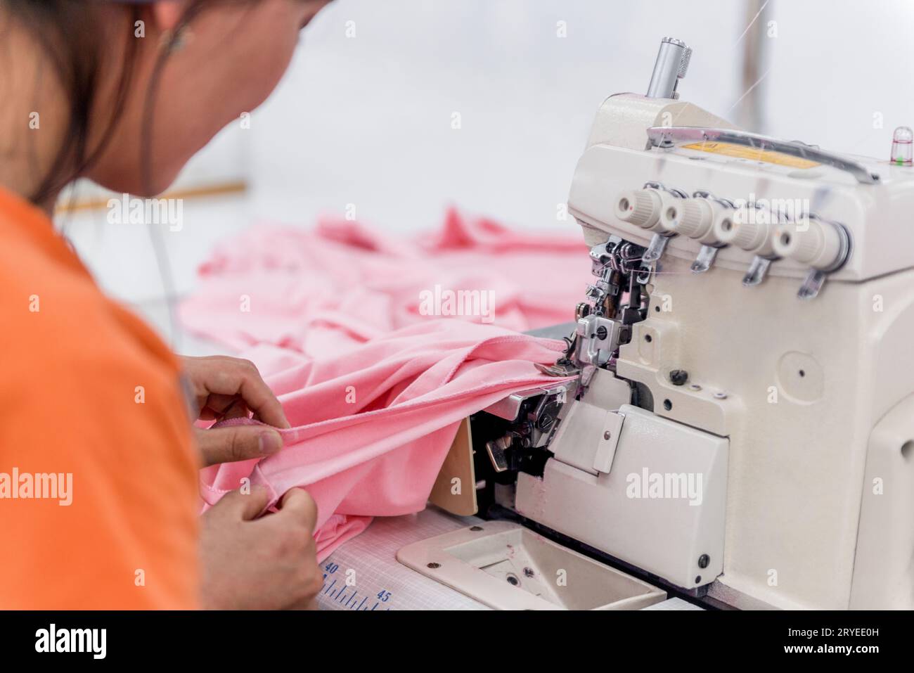 Textile and garment factory Stock Photo - Alamy