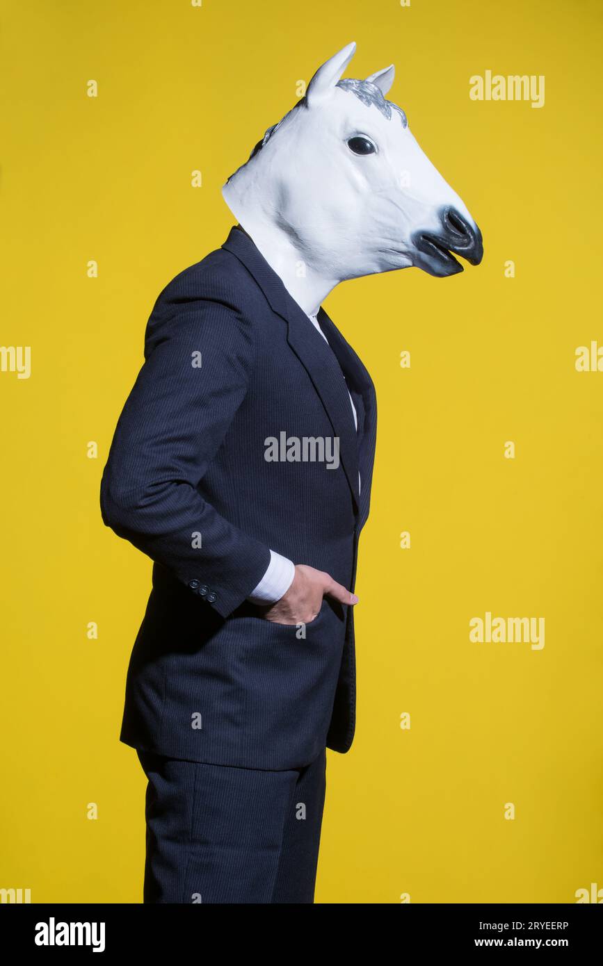 Man dressed horse head hi-res stock photography and images - Alamy