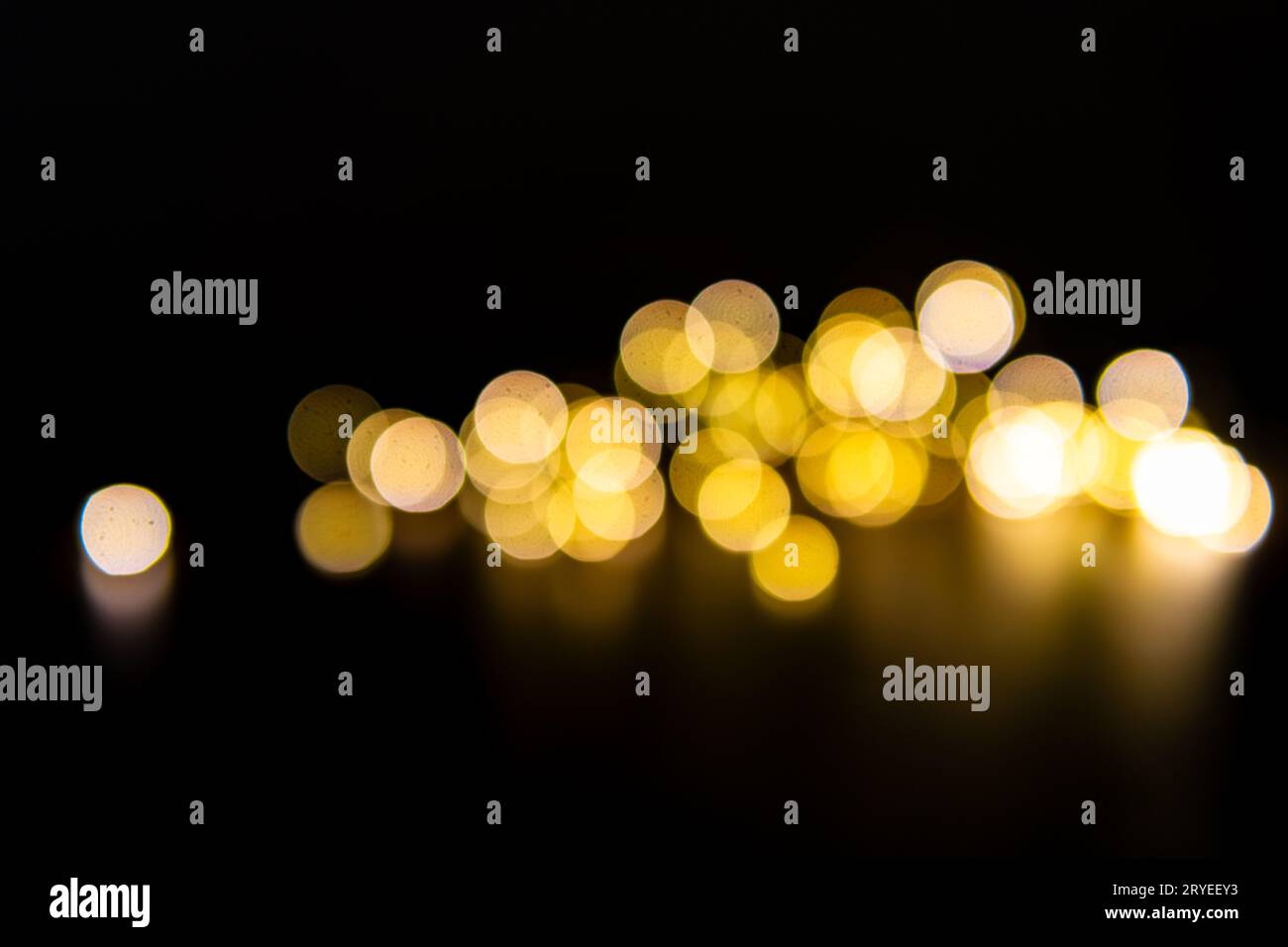 Out of focus Bokeh balls blurry effect warm colors Stock Photo - Alamy