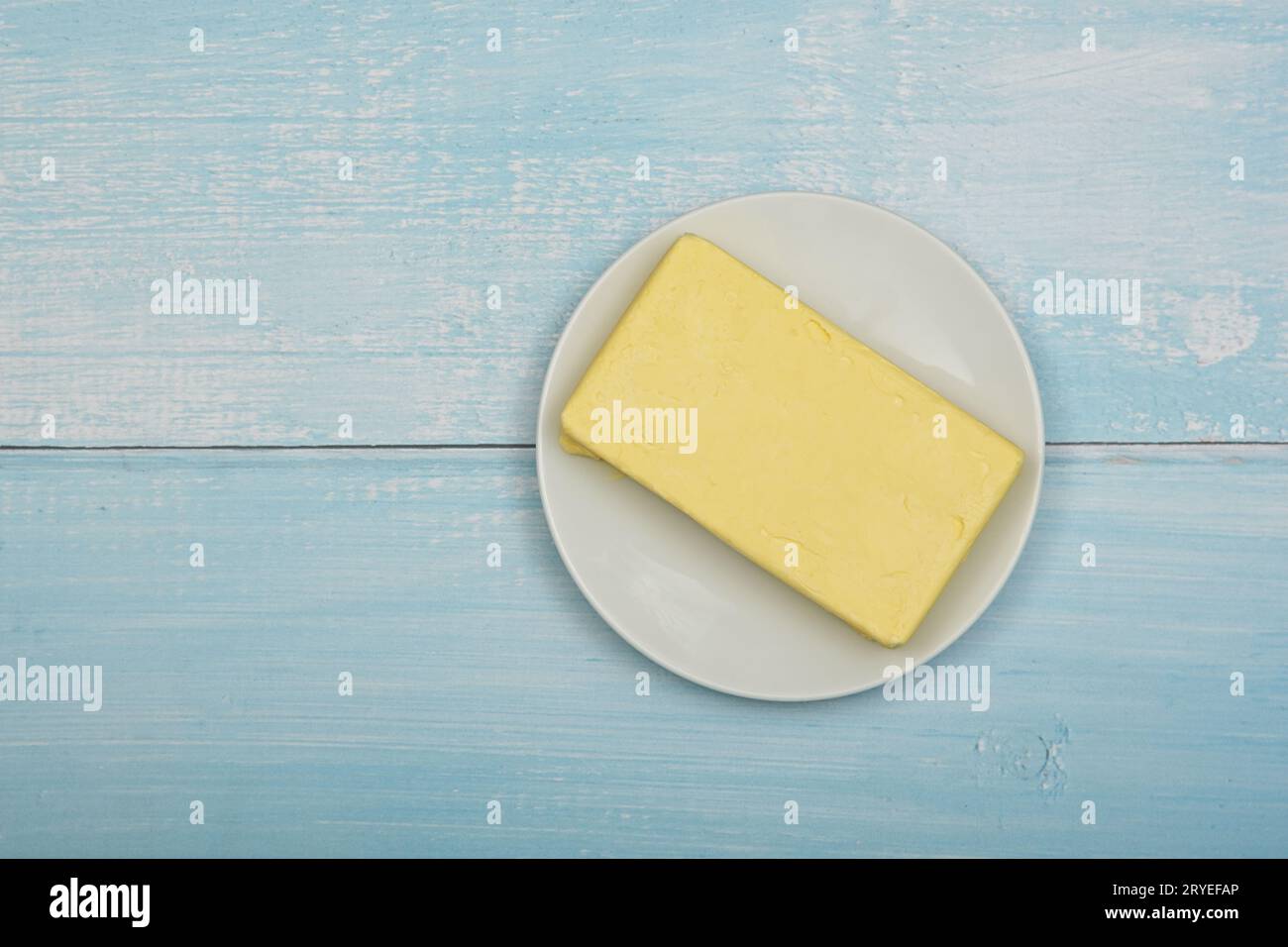 Rustic blue painted table hi-res stock photography and images - Alamy