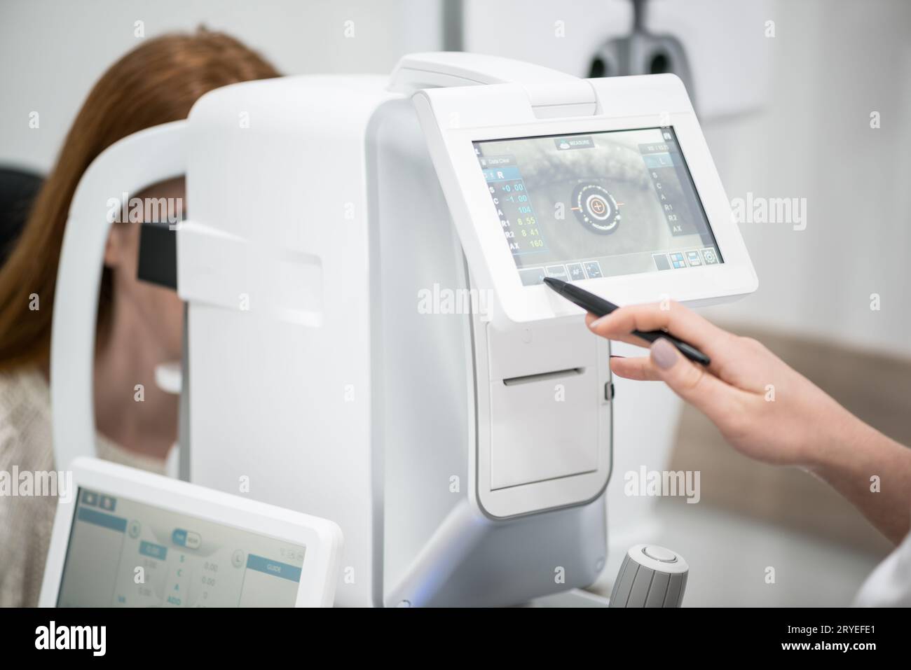 Equipment in the eye clinic Stock Photo - Alamy