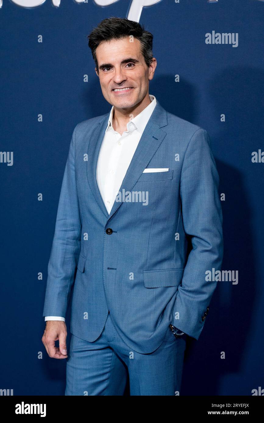 Actor Ignacio Peralta poses at a photocall prior to a concert to ...