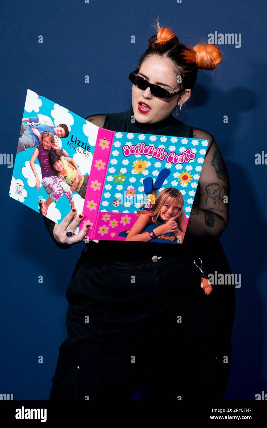 Influencer Andrea Compton poses at a photocall prior to a concert to ...