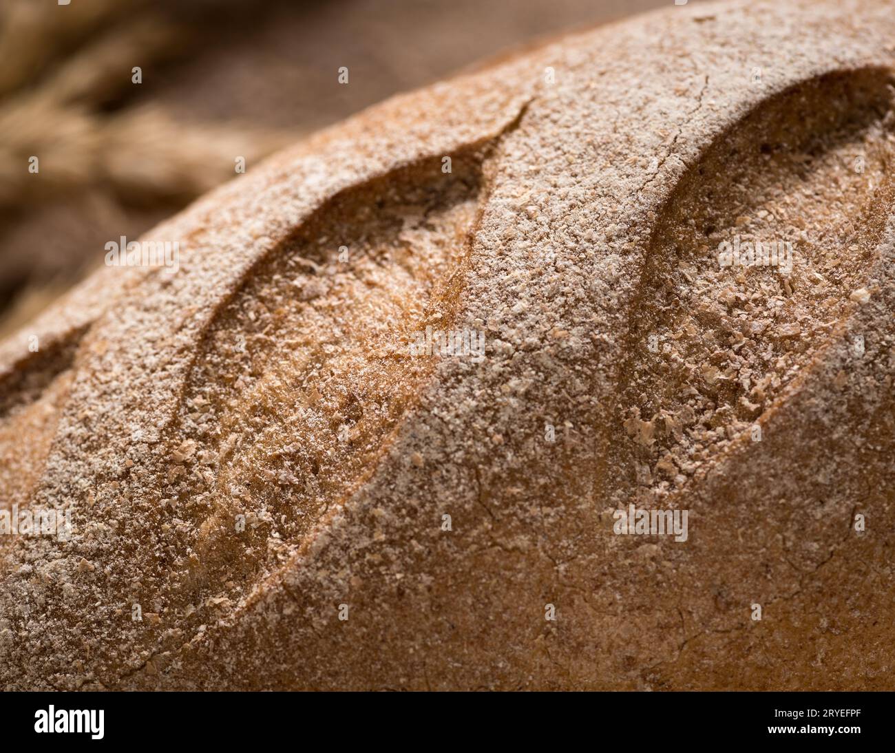 Loaf of bread top view Stock Photo - Alamy