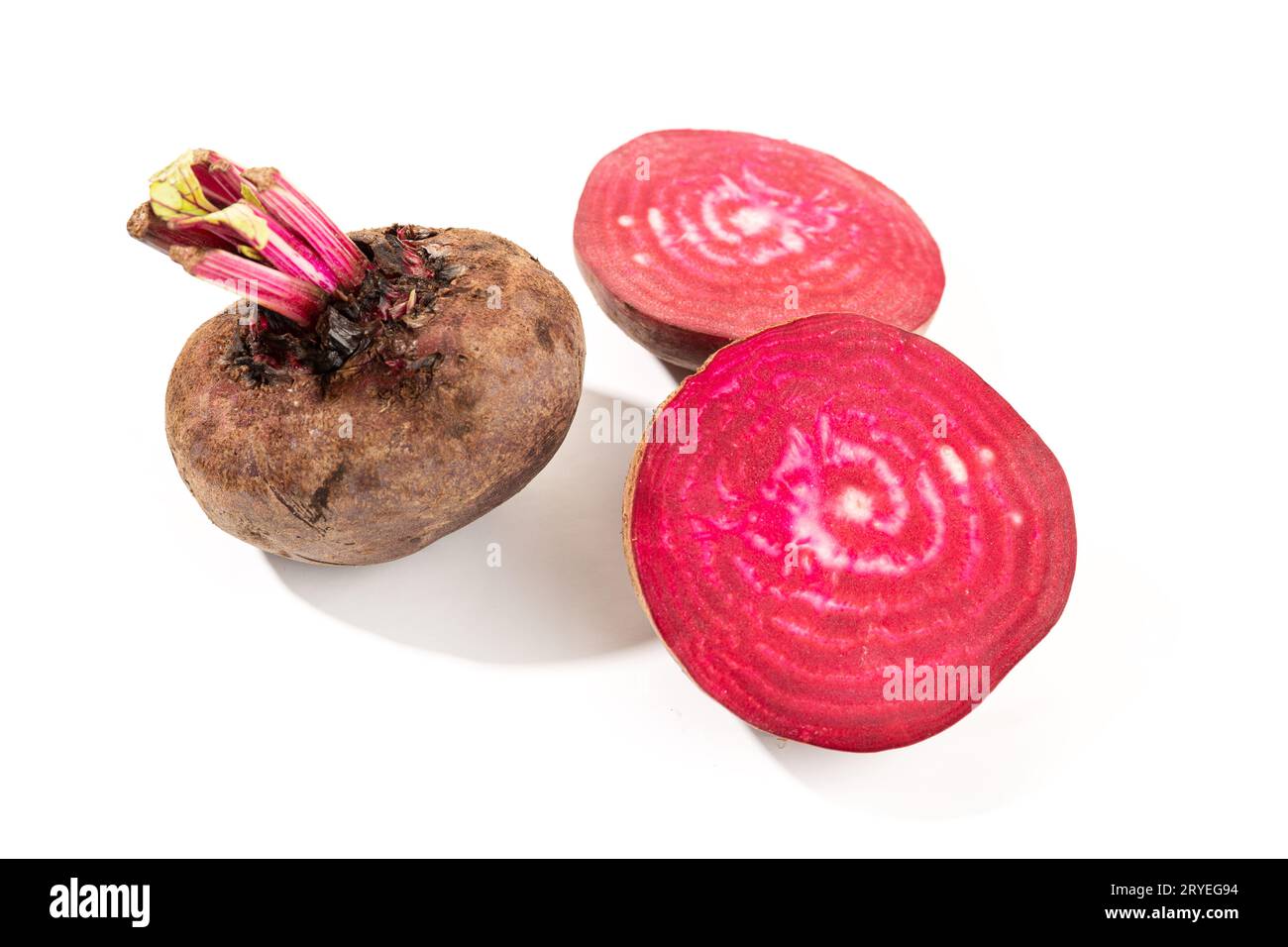 Beet root sliced Cut Out Stock Images & Pictures - Alamy