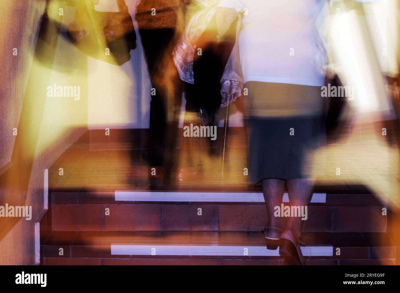 Old woman with walking stick Stock Photo - Alamy