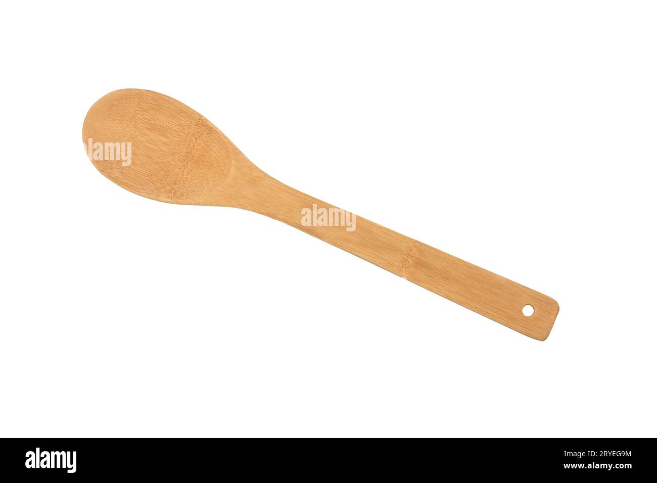 One spoon of palm wood isolated on white Stock Photo - Alamy
