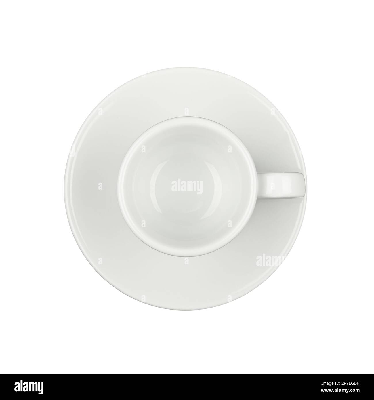 Empty espresso cup on Cut Out Stock Images & Pictures - Alamy