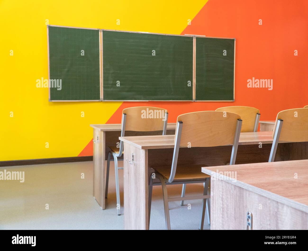 Interior of a school classroom Stock Photo - Alamy