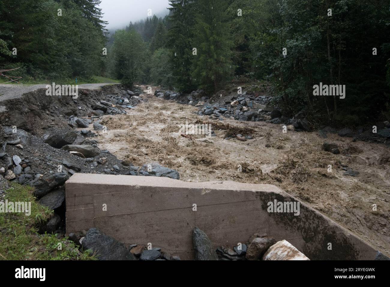 Retention basin in flood protection Stock Photo - Alamy