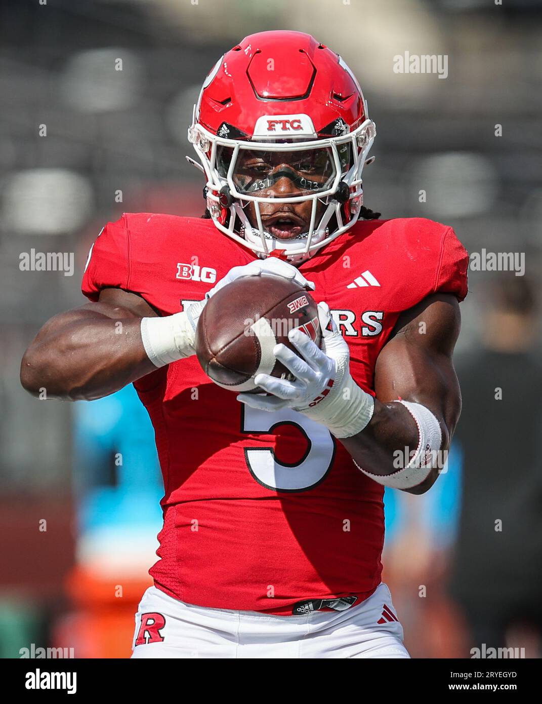 Piscataway, NJ, USA. 30th Sep, 2023. Rutgers Scarlet Knights running ...