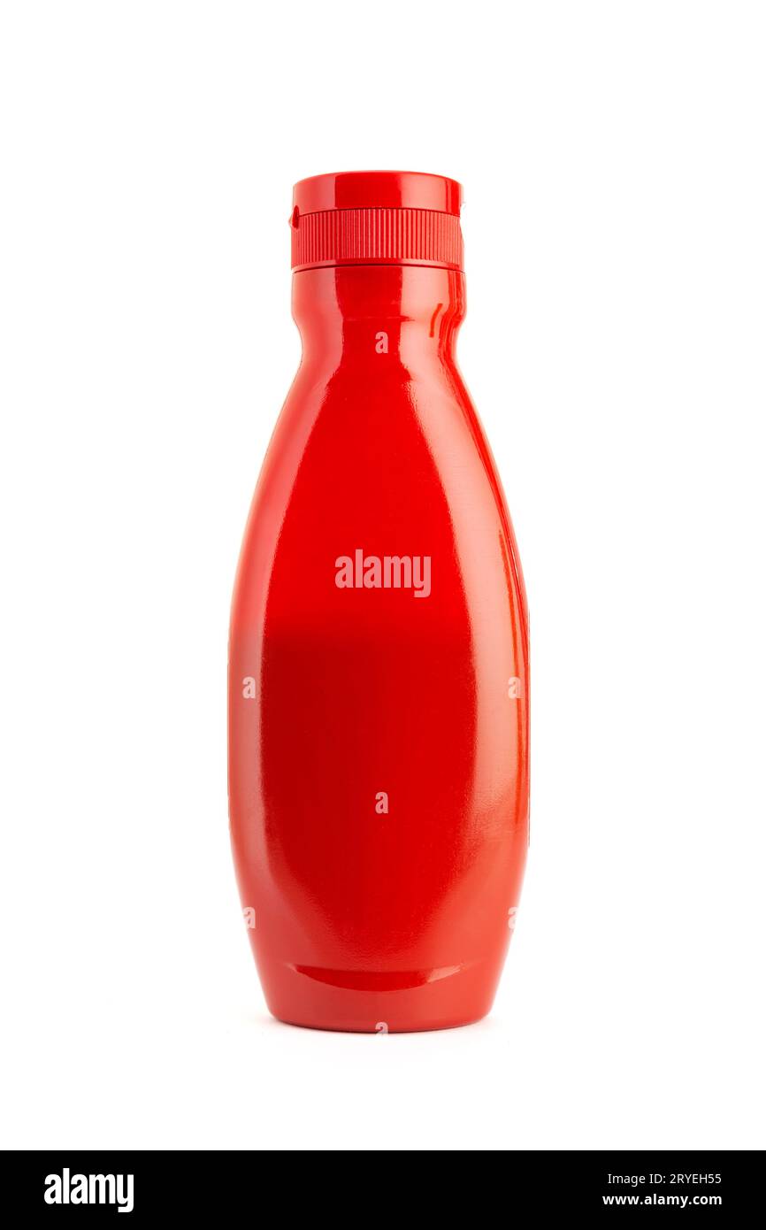 Ketchup sauce bottle isolated on white background Stock Photo - Alamy