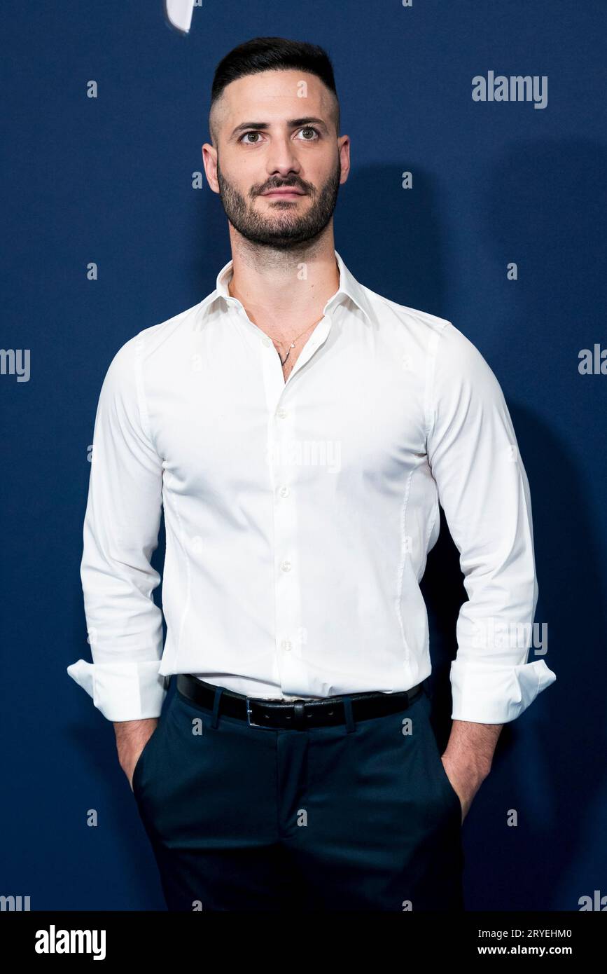 Influencer Edgard Caro poses at a photocall prior to a concert to ...
