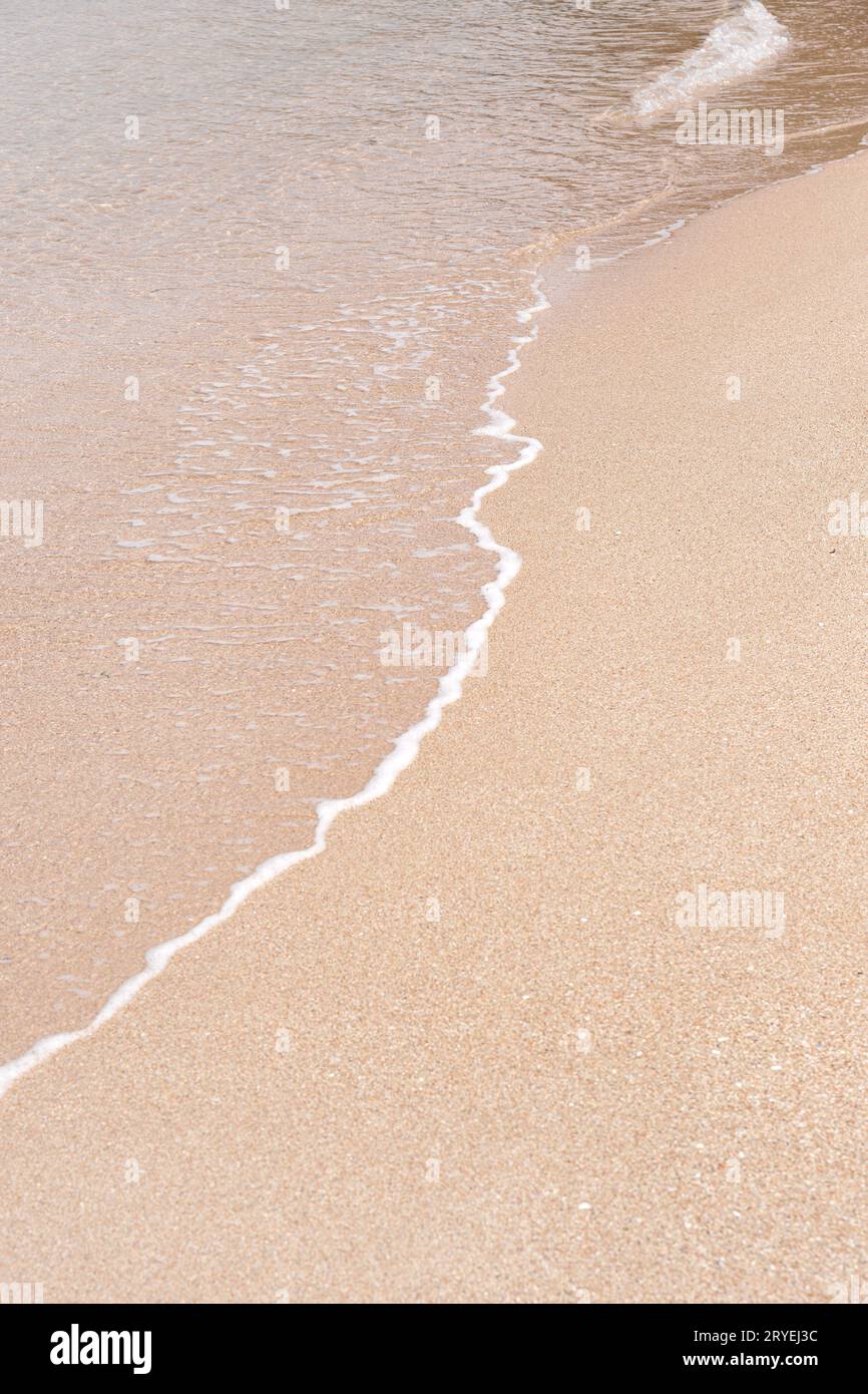 Wave sea on sandy hi-res stock photography and images - Alamy