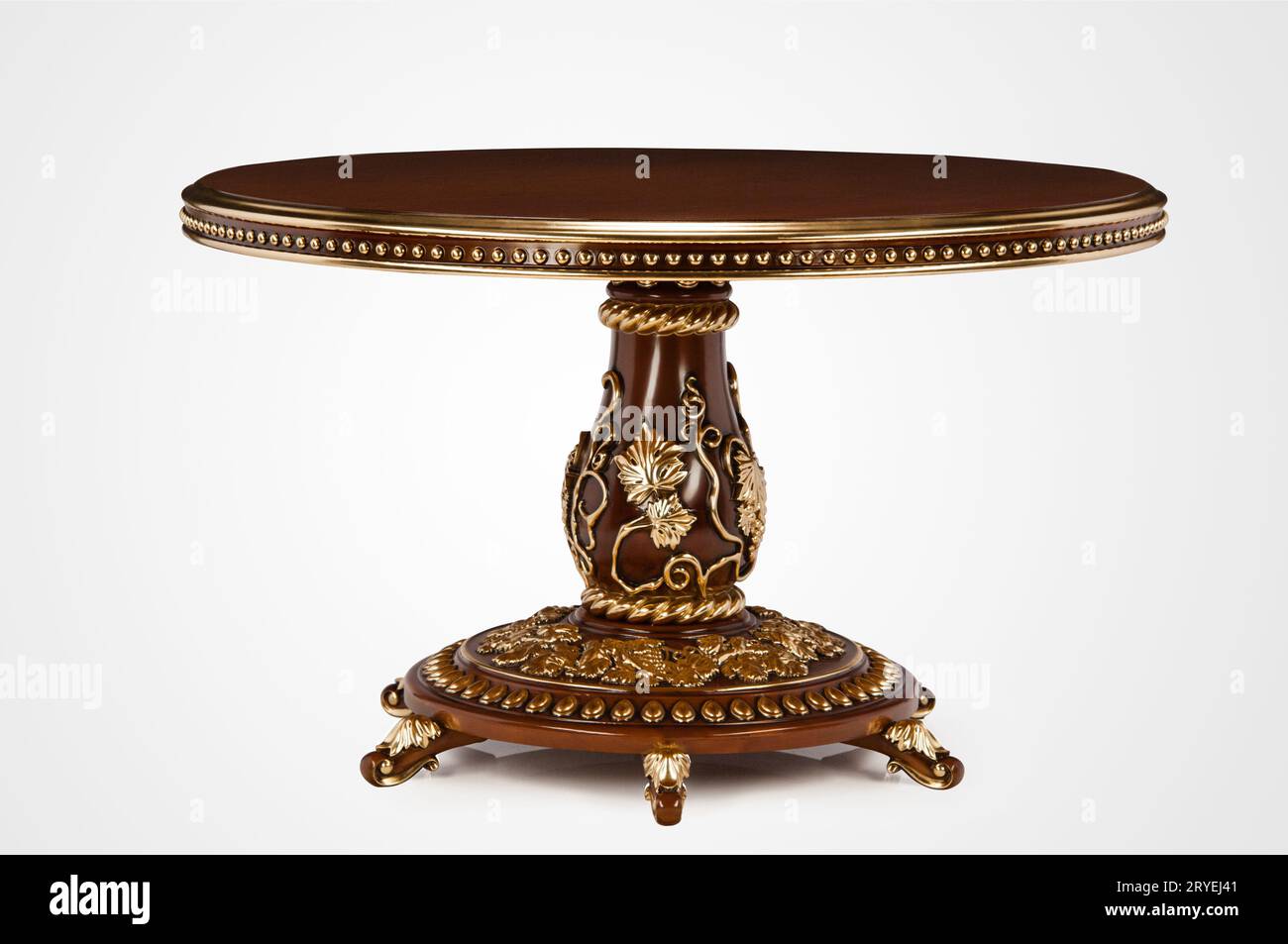 Luxurious kitchen table Stock Photo - Alamy