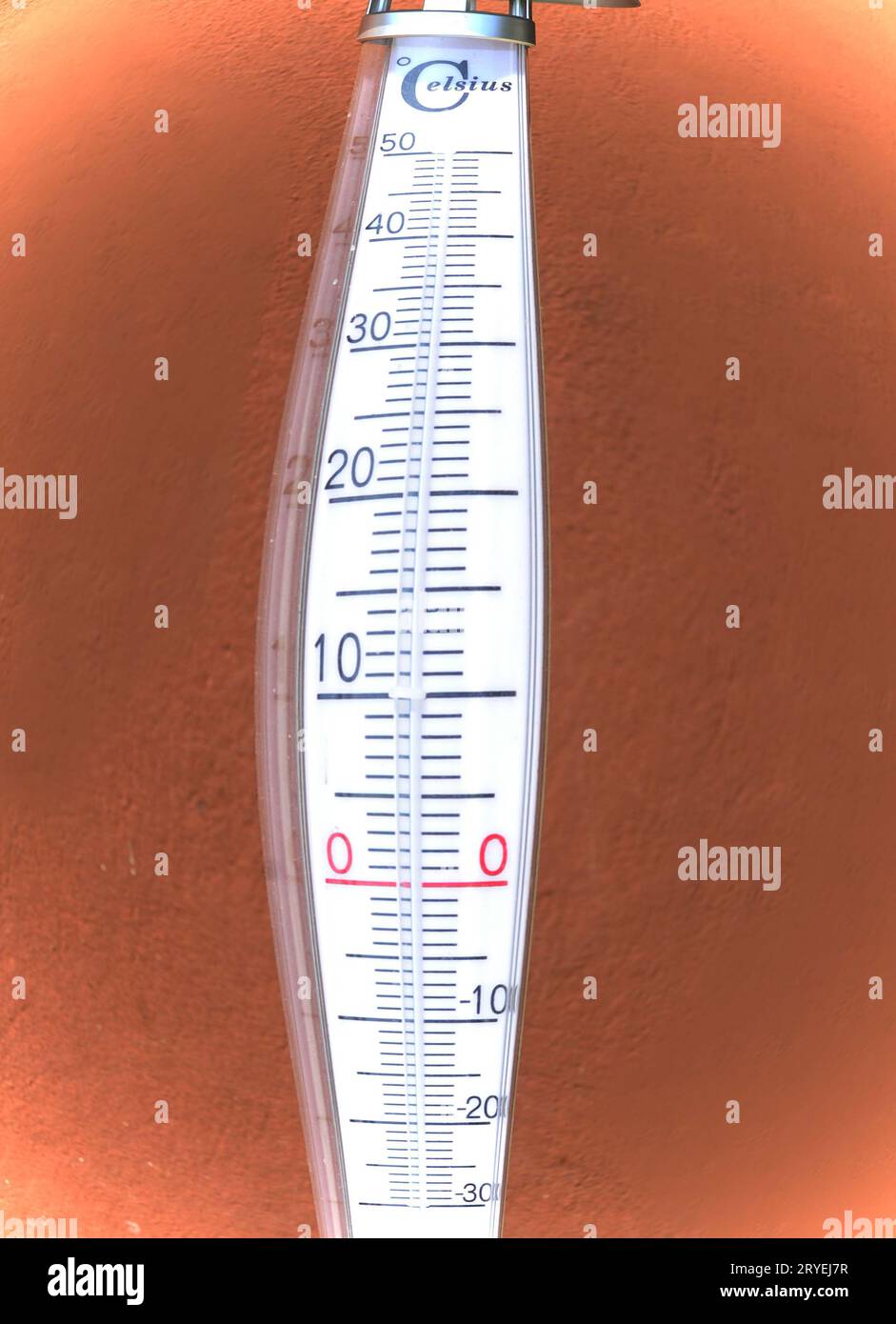 Measuring the temperature with a thermometer Stock Photo - Alamy