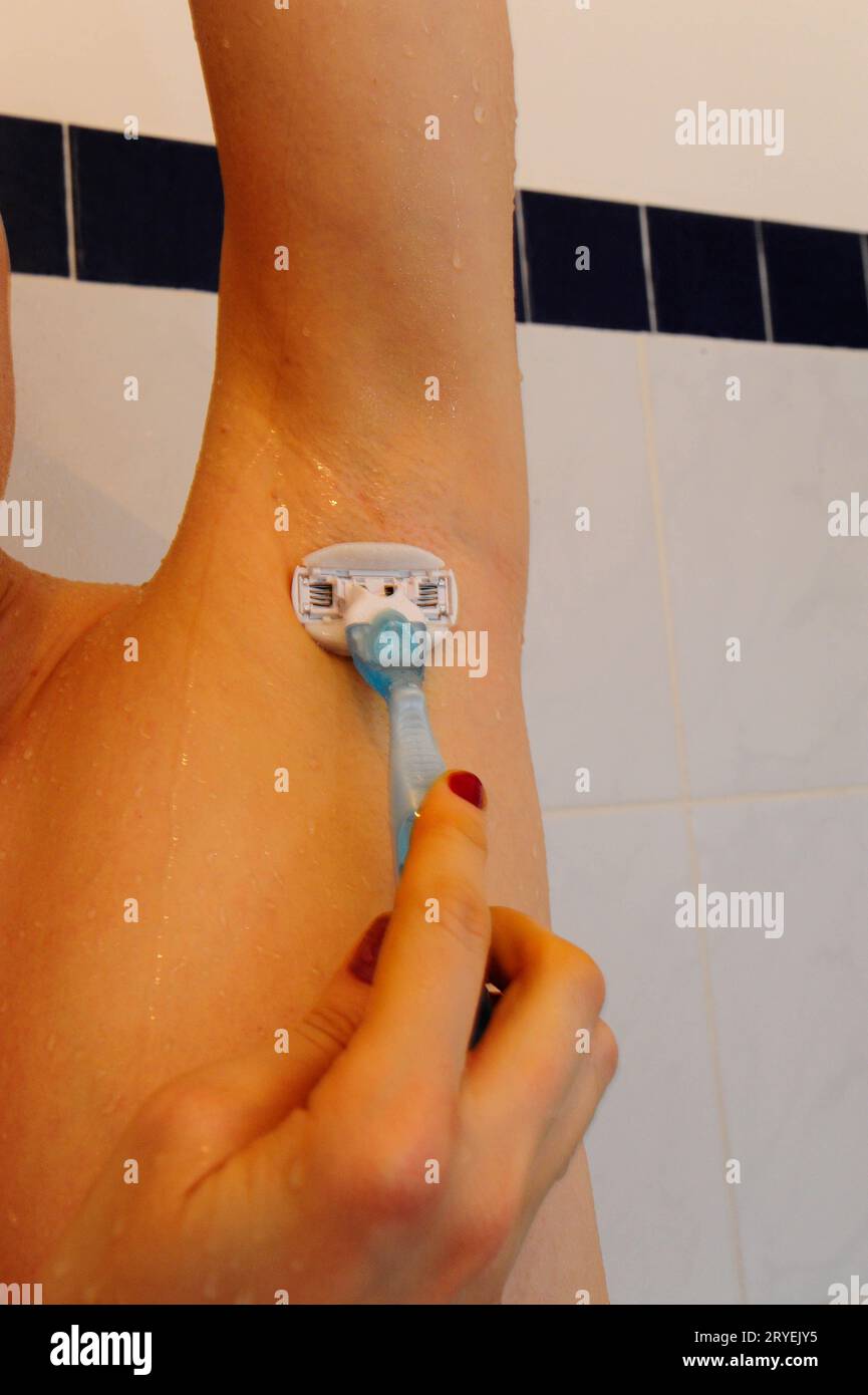 Armpit shave hi-res stock photography and images - Alamy
