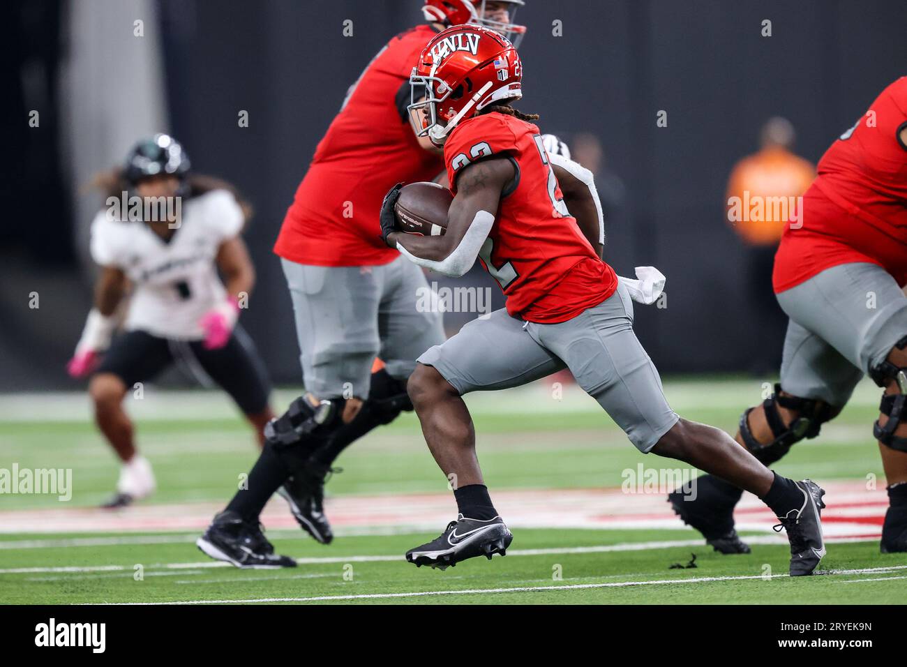 Las Vegas, NV, USA. 30th Sep, 2023. UNLV Rebels running back Jai'Den ...