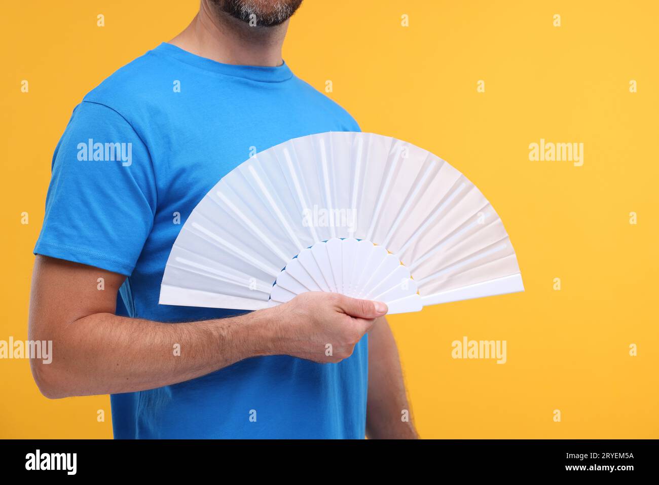 Hot day orange fan hi-res stock photography and images - Alamy