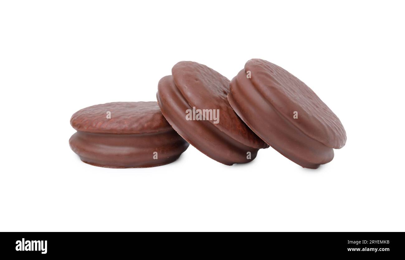 Three tasty choco pies hi-res stock photography and images - Alamy
