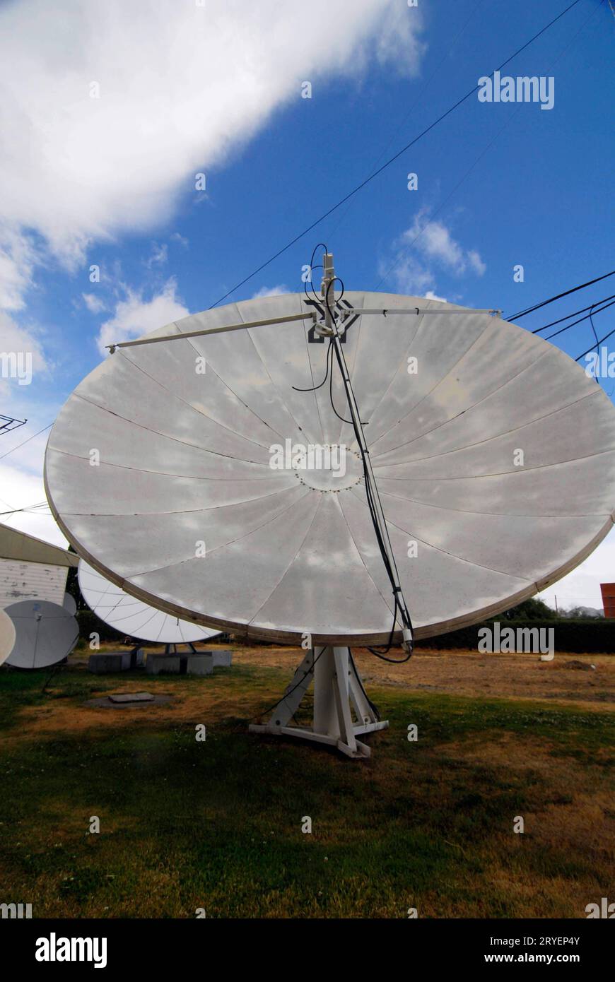 Parabolic antenna or satellite dish Stock Photo - Alamy