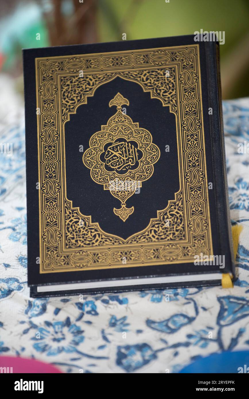 Quran or Koran most important book in Islam Stock Photo - Alamy