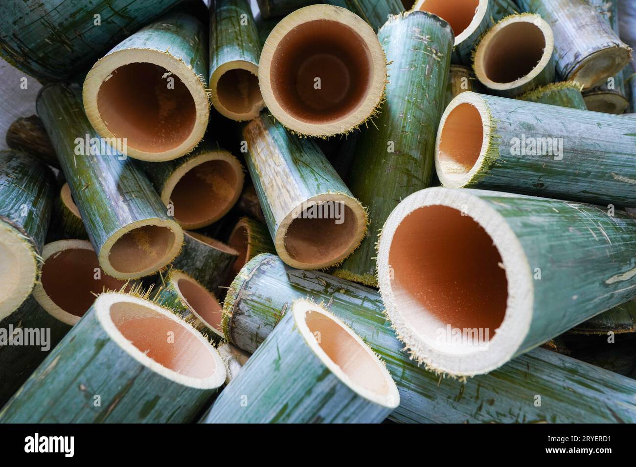 Bamboo tubes hi-res stock photography and images - Alamy