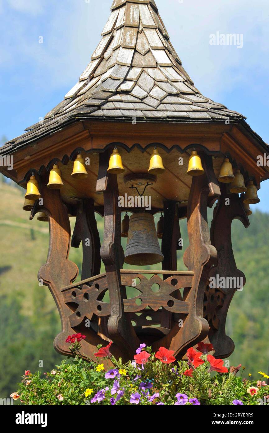 Bells on a christian building Stock Photo - Alamy