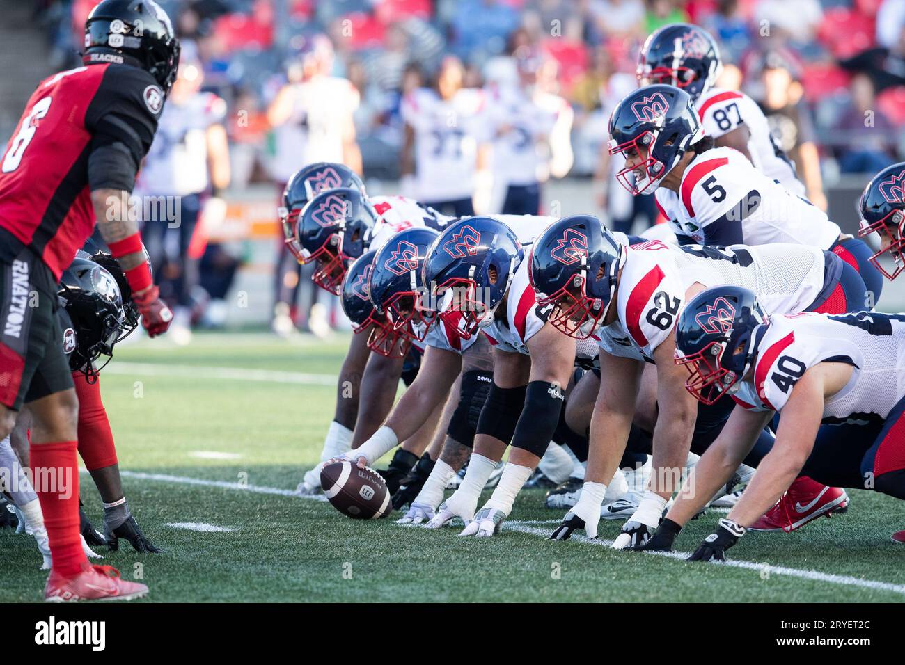 Ottawa, Canada. 30th Sep, 2023. September 30, 2023: Montreal Alouettes ...