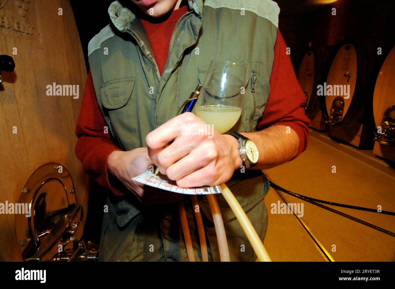 Documentation in the cellar technology Stock Photo - Alamy