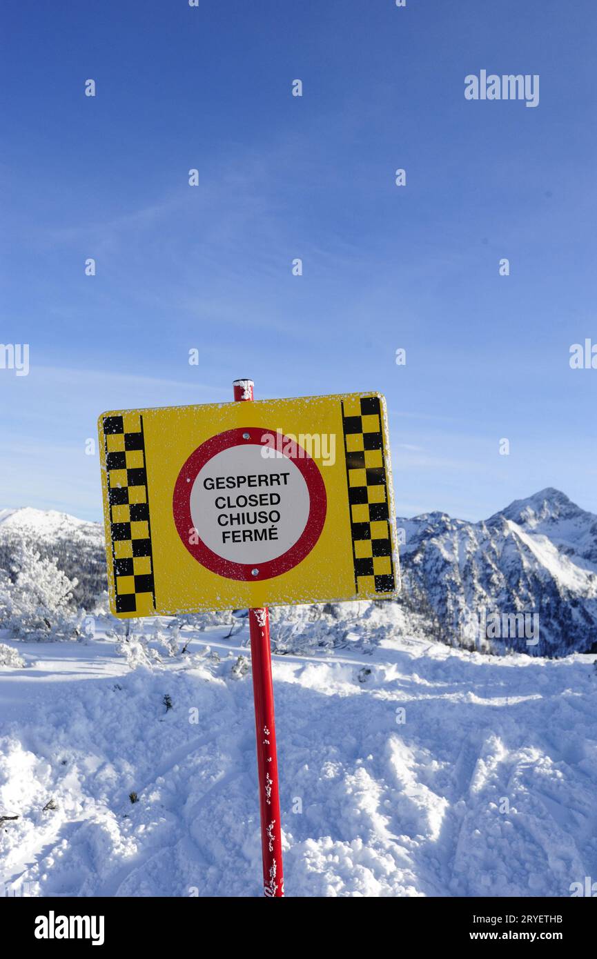 Closed slope hi-res stock photography and images - Alamy