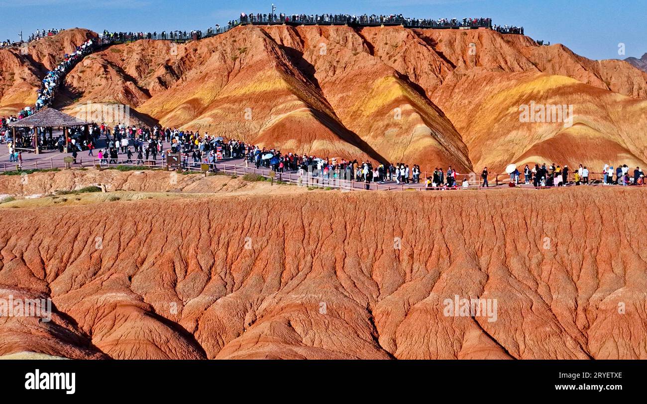 Zhangye, China. 01st Oct, 2023. ZHANGYE, CHINA - SEPTEMBER 30, 2023 - A ...