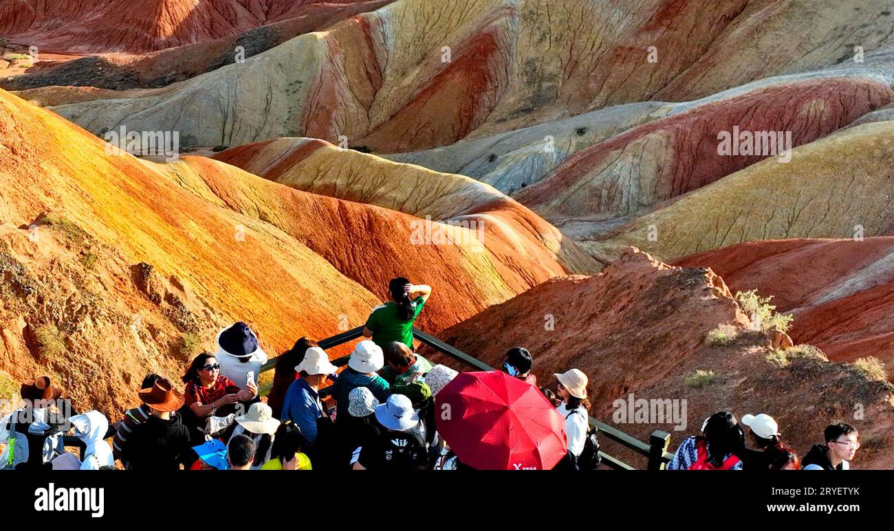 Zhangye, China. 01st Oct, 2023. ZHANGYE, CHINA - SEPTEMBER 30, 2023 - A ...