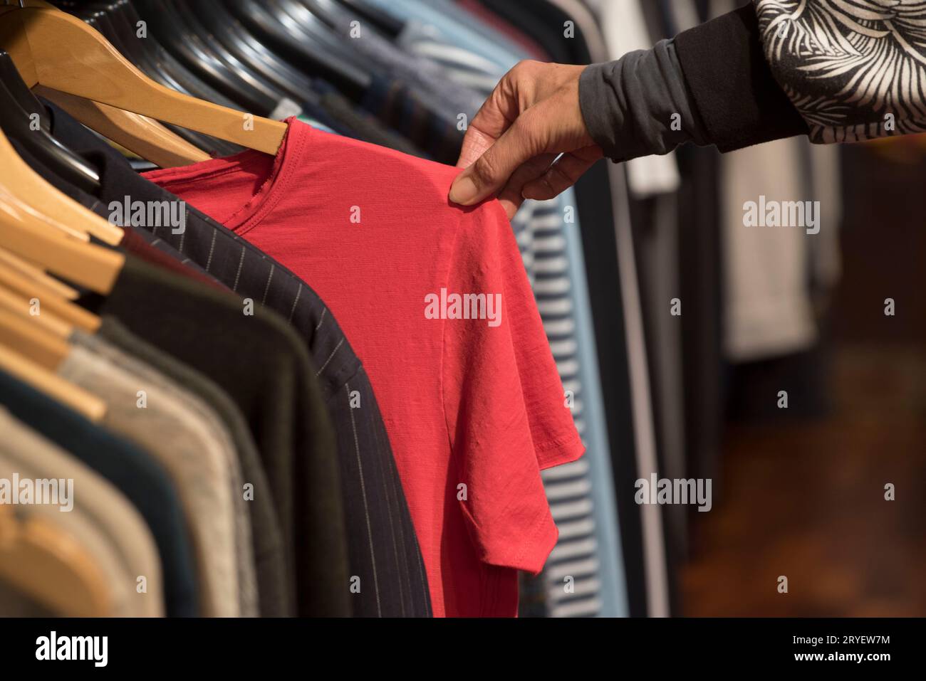 Textiles and clothing in fashion Stock Photo - Alamy