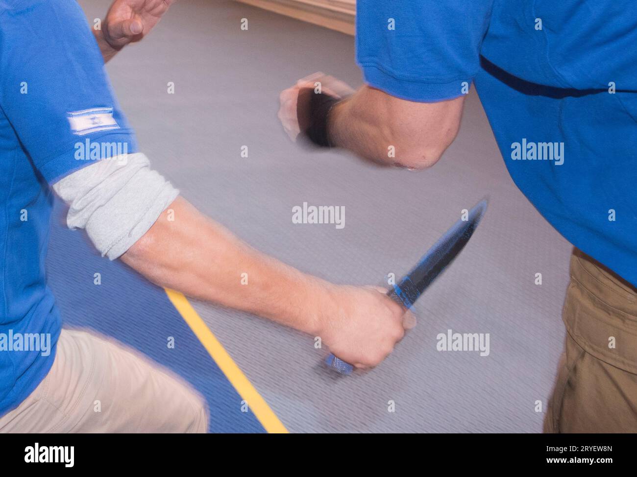 An attacker with a knife Stock Photo - Alamy