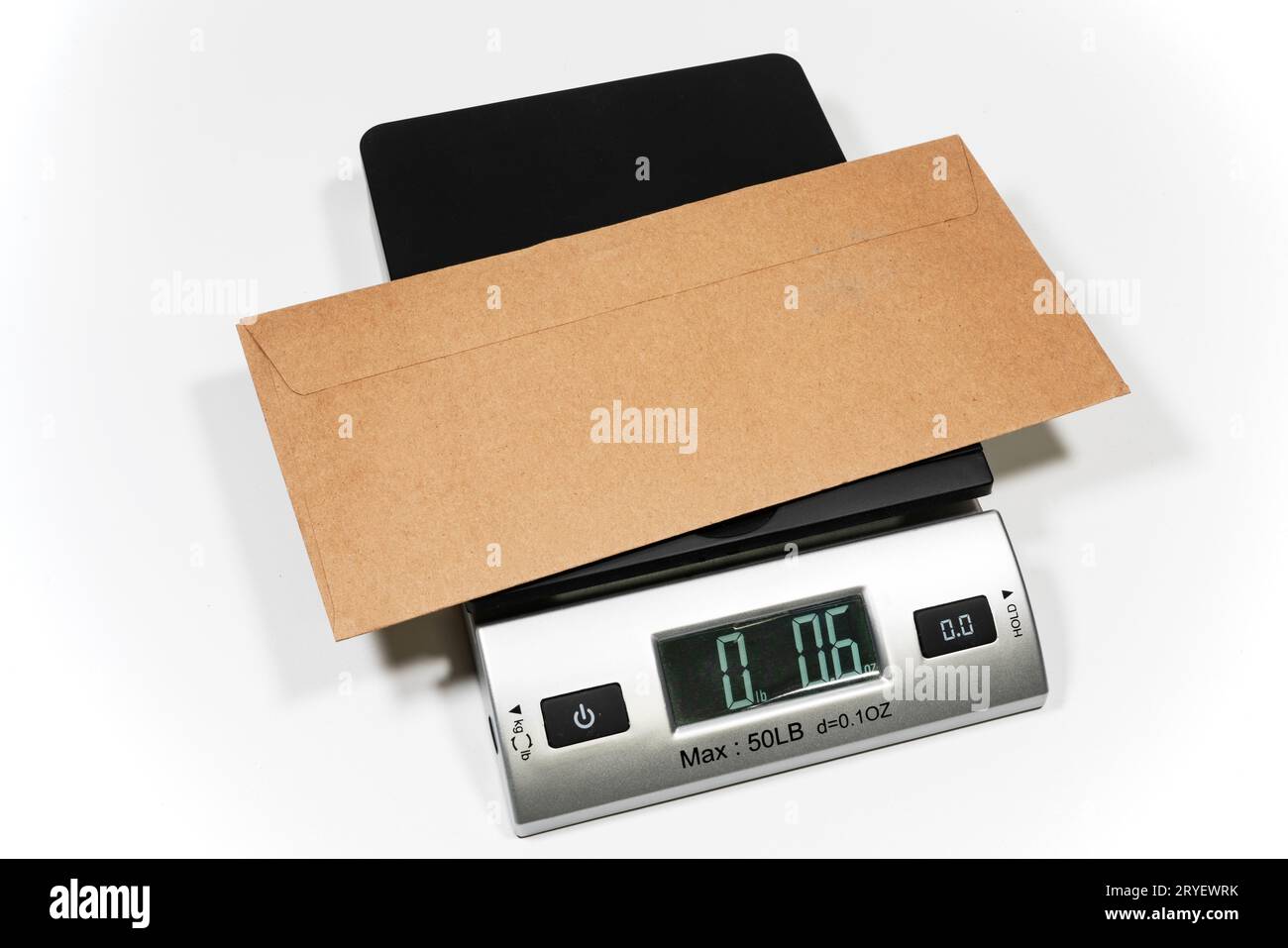 An electronic scale for weighing parcel or letter Stock Photo - Alamy