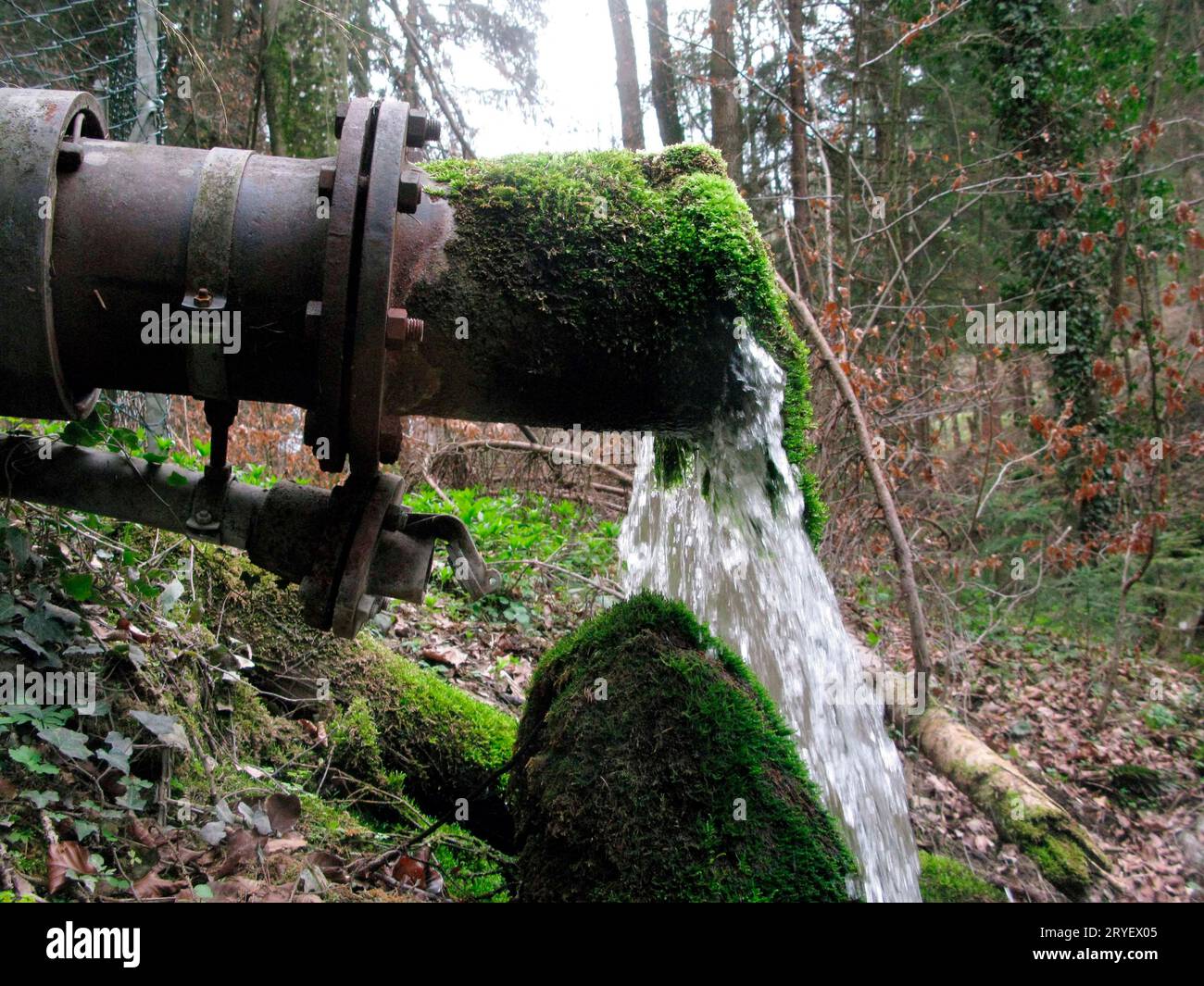 Water channel and water regulation Stock Photo - Alamy