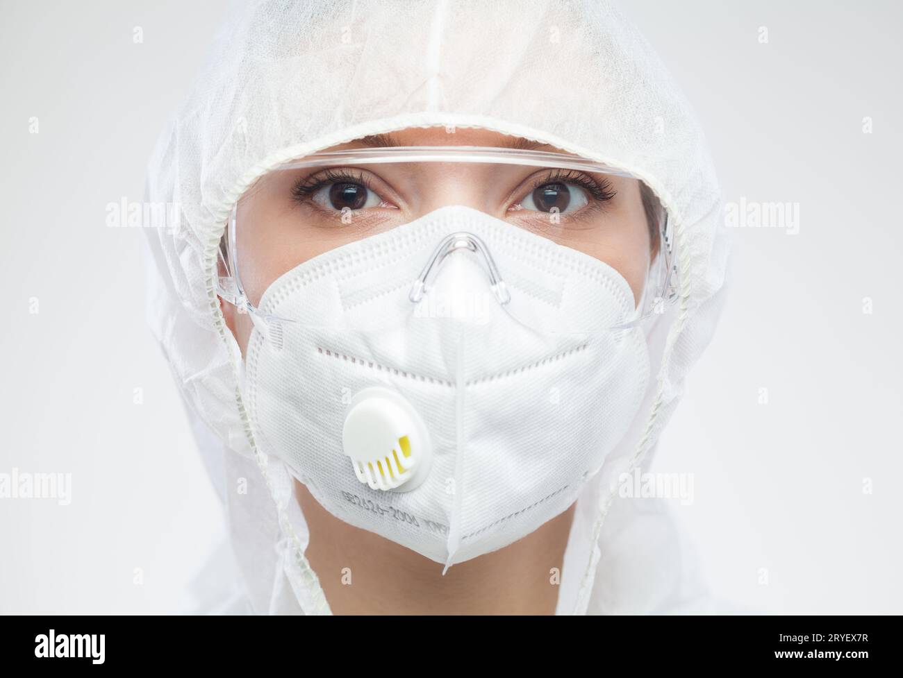 Headshot portrait of caucasian female UK lab tech scientist woman Stock ...