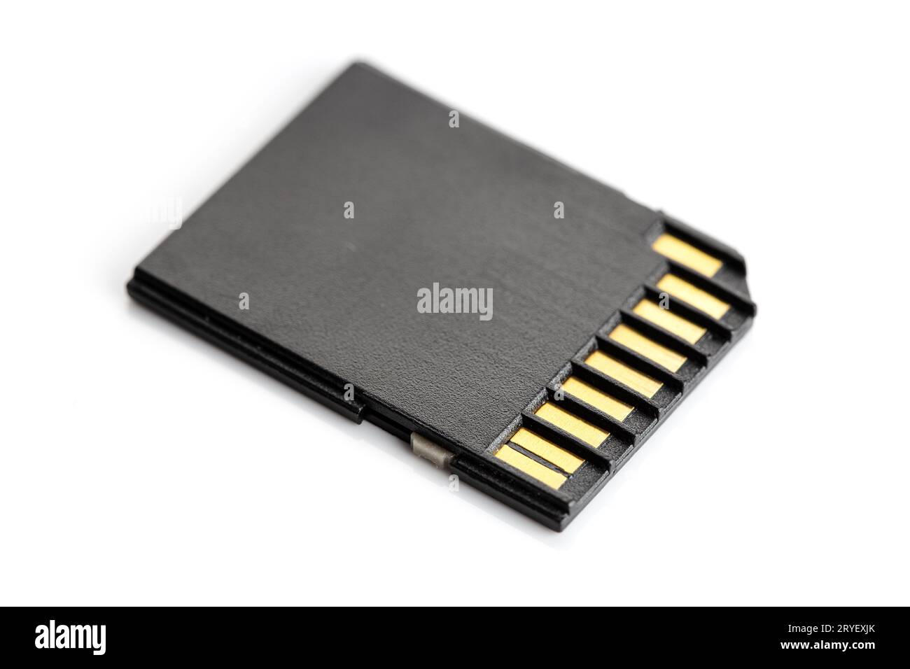 SD memory card isolated on white background Stock Photo - Alamy