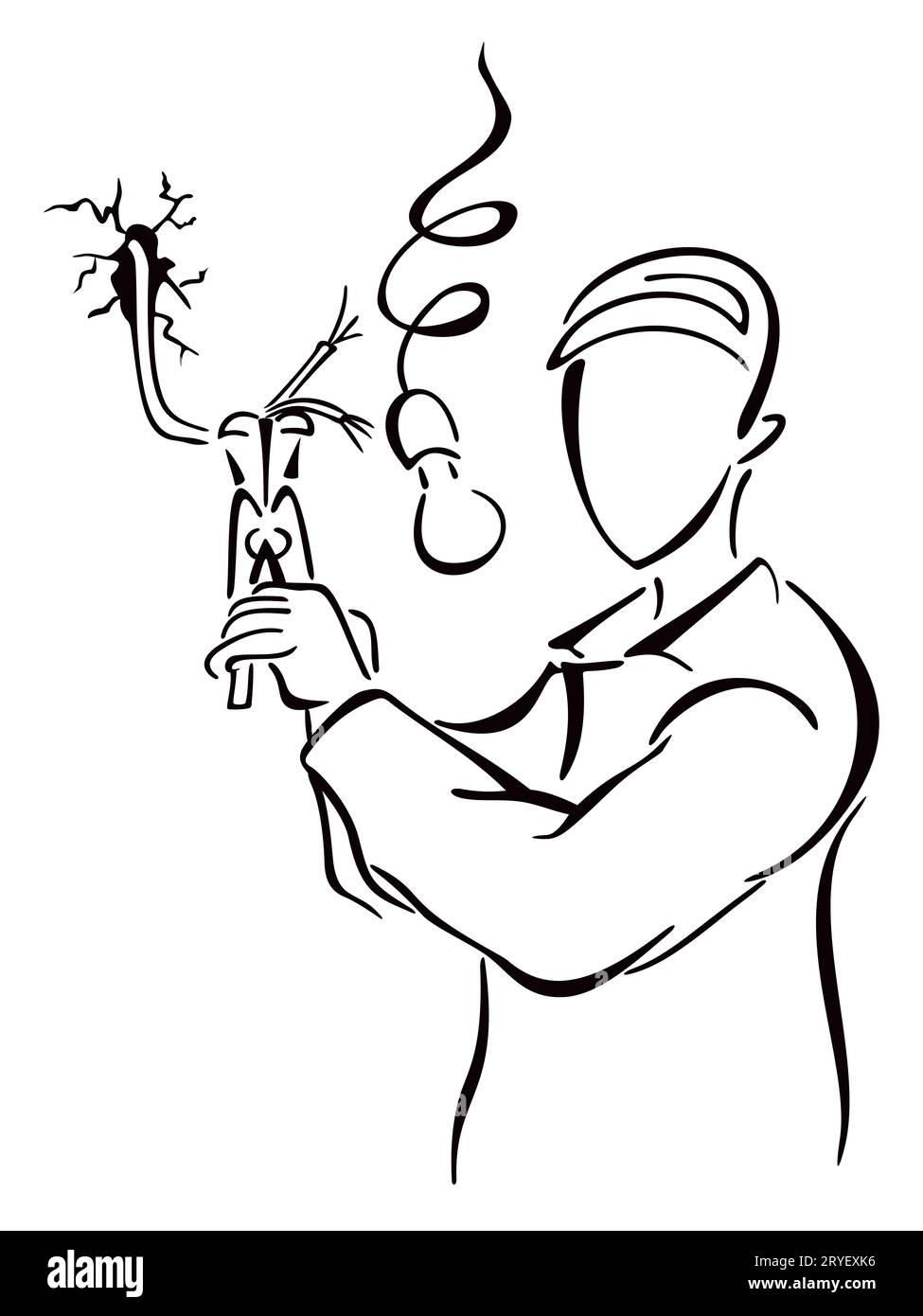 Simple wires Cut Out Stock Images & Pictures - Alamy