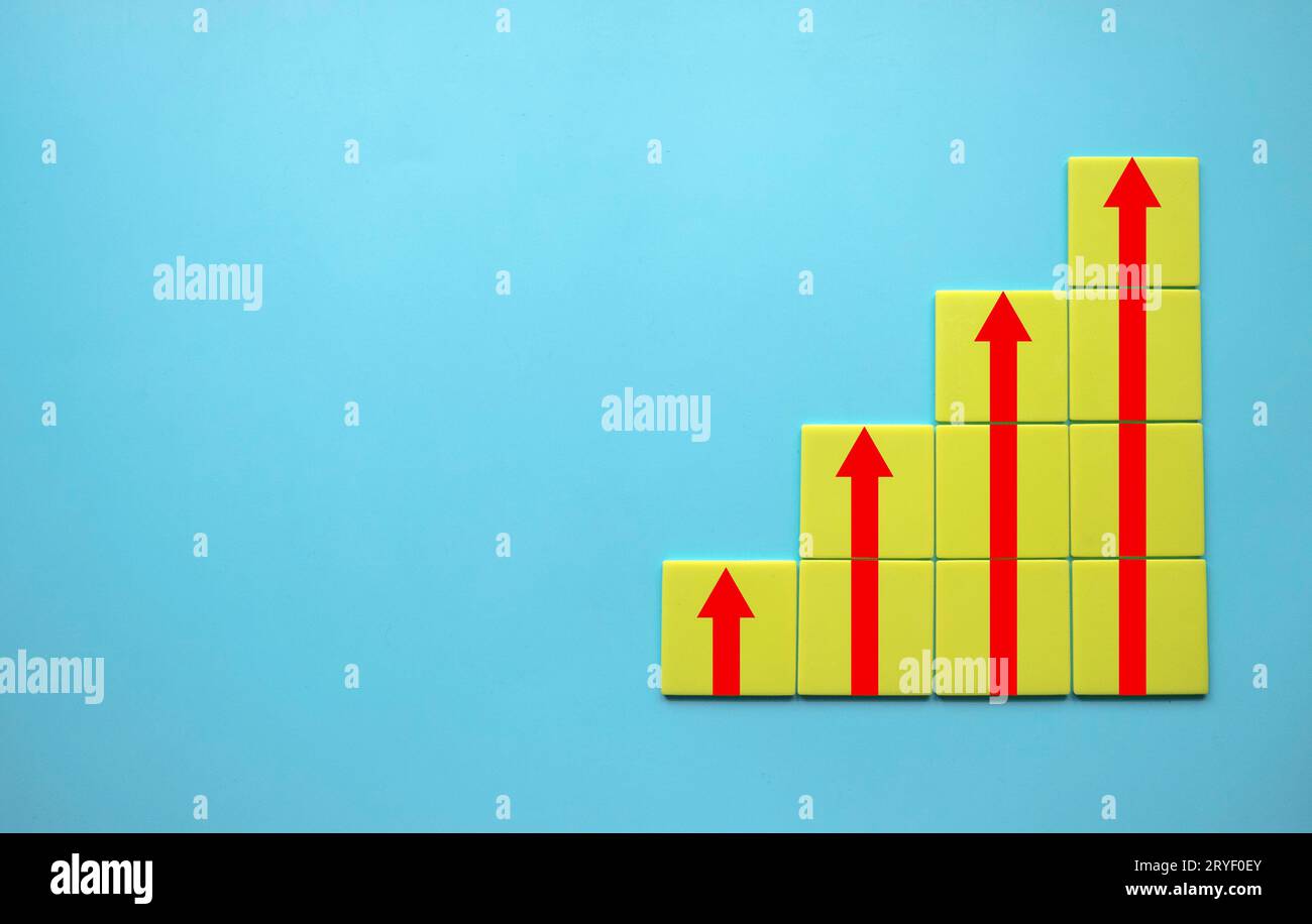 Business charts. Company financial report. Goal for business, bank ...