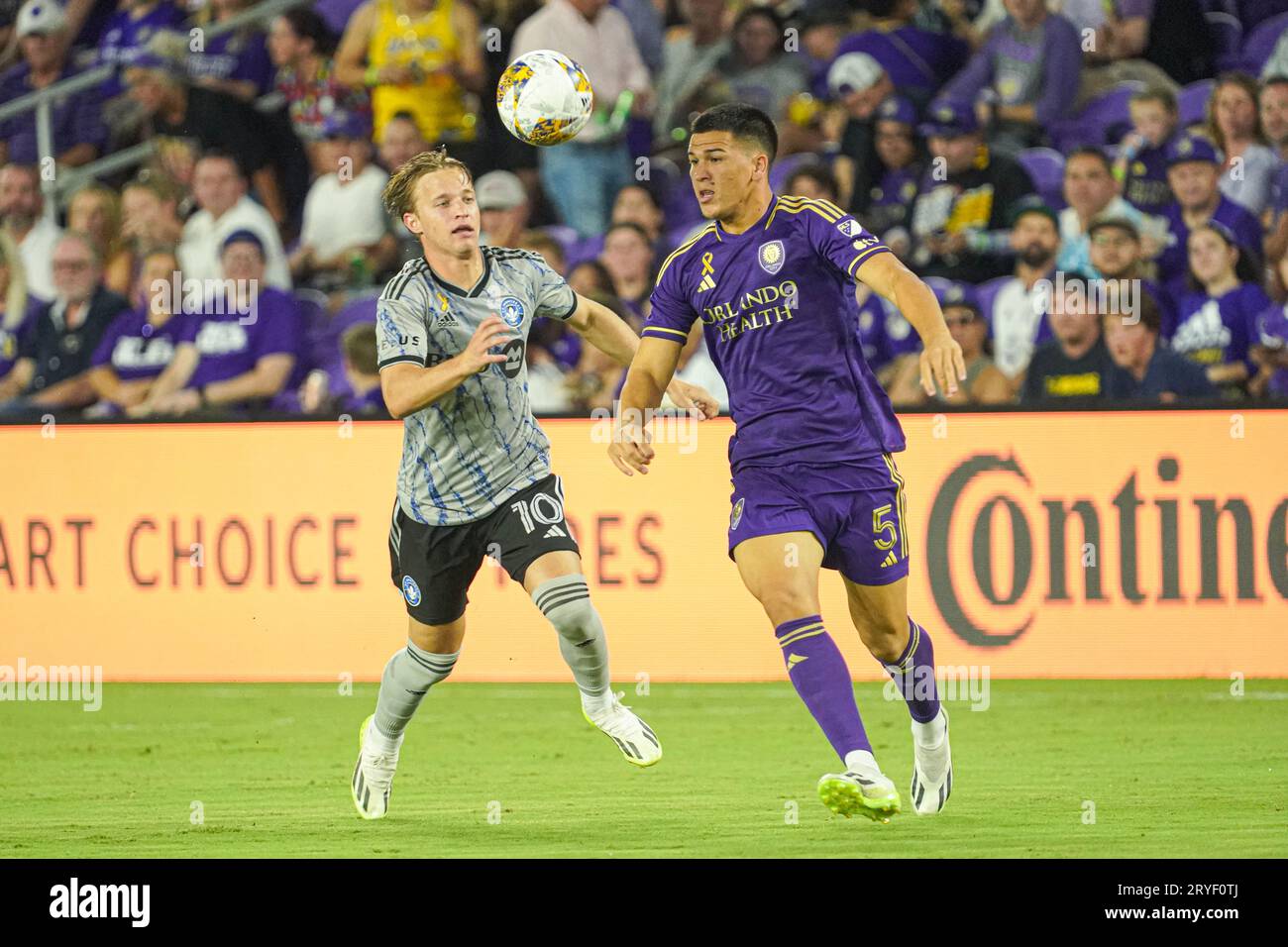 Orlando, Florida, USA, September 30, 2023, CF Montreal player Bryce ...